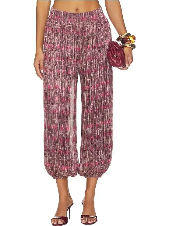 PatBO Rose Mirage Short Pants - Brown