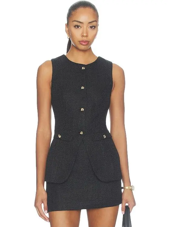MORE TO COME Francesca Vest - Black