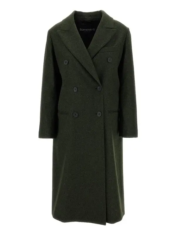 SCHNEIDERS Bella Cappotto Lungo Loden - Green