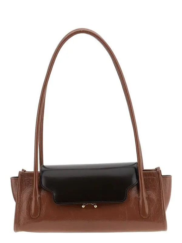 Marni Borsa A Spalla Trunkette - Marrone