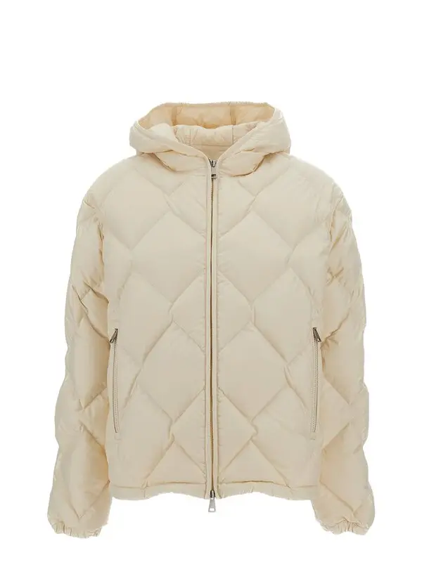 Moncler Piumino Corto Arvouinne - Bianco