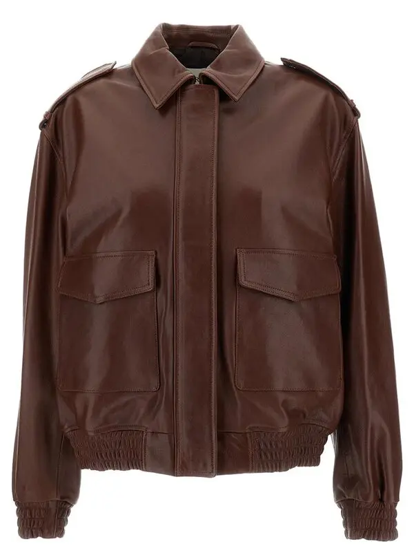 ARMA Giacca In Pelle Astra Vegetal - Marrone