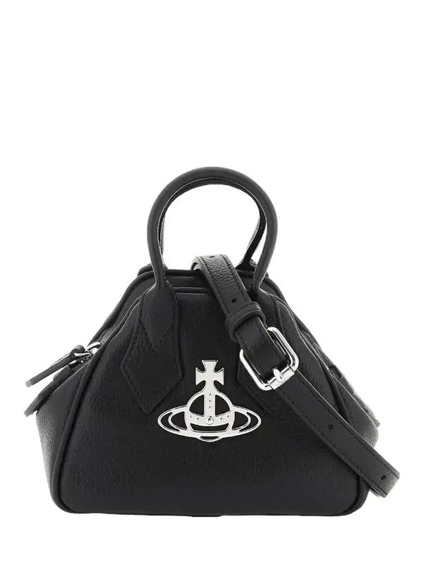 VIVIENNE WESTWOOD Yasmine Logo Plaque Tote Bag - Black