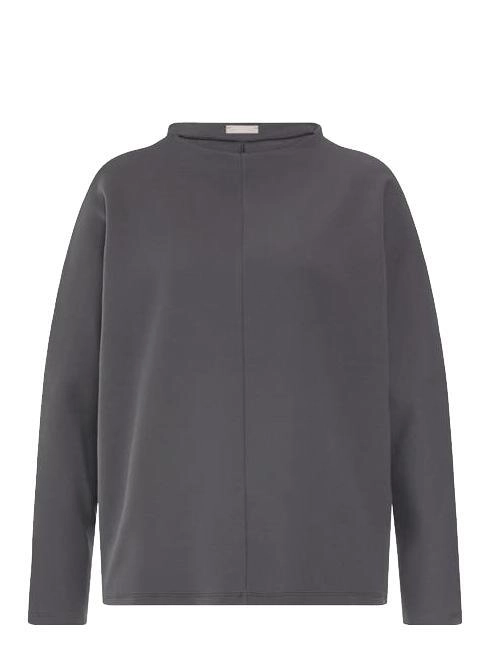 Hanro Easy Wear Cotton Blend Pullover - Dark Sesame