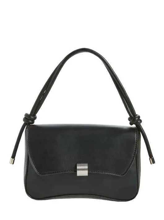 Bp. Faux Leather Foldover Mini Bag - Black