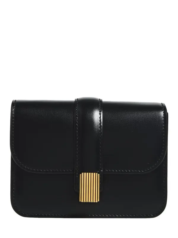 Khaite Blake Nano Leather Shoulder Bag - Black