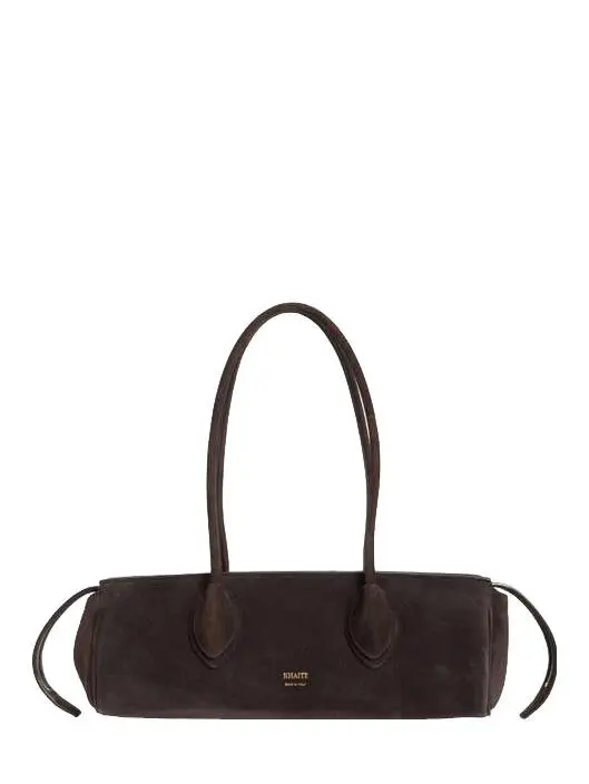 Khaite Donna Soft Leather Shoulder Bag - Ebano