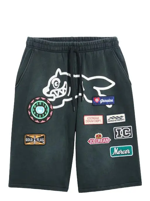 ICECREAM Choco Cotton Drawstring Shorts - Jet Set