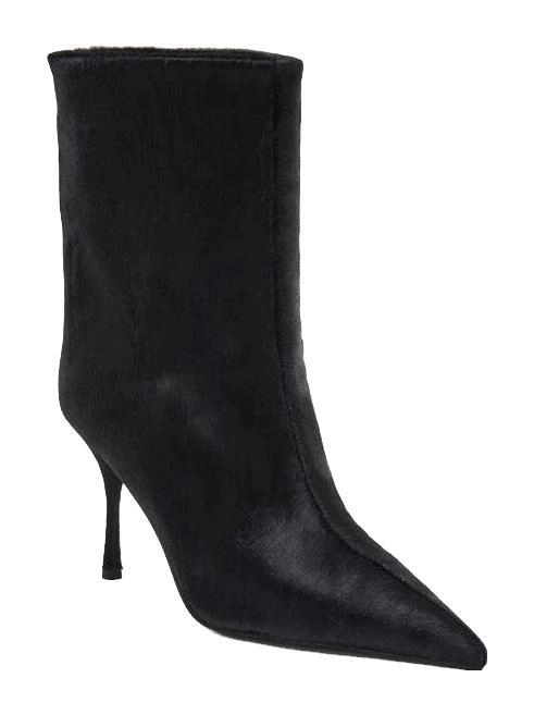 Jeffrey Campbell Raqib Genuine Calf Hair & Leather Bootie - Black