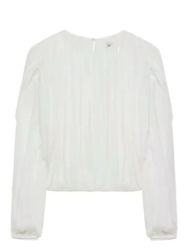 Simkhai Frida Silk Georgette Blouse - White