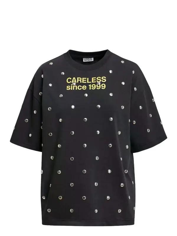 Essentiel Antwerp Kourse Stud-embellished T-shirt - Black