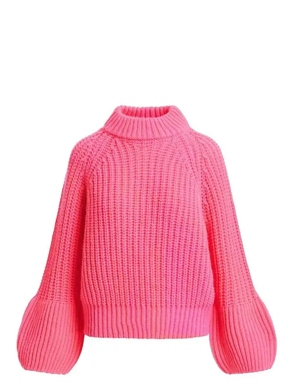 Essentiel Antwerp Kristian Chunky-knit Turtleneck Sweater - Pink