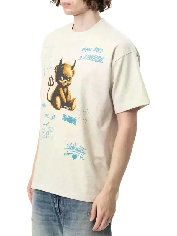 DOMREBEL Lil Dev Graphic-print T-shirt - Neutrals