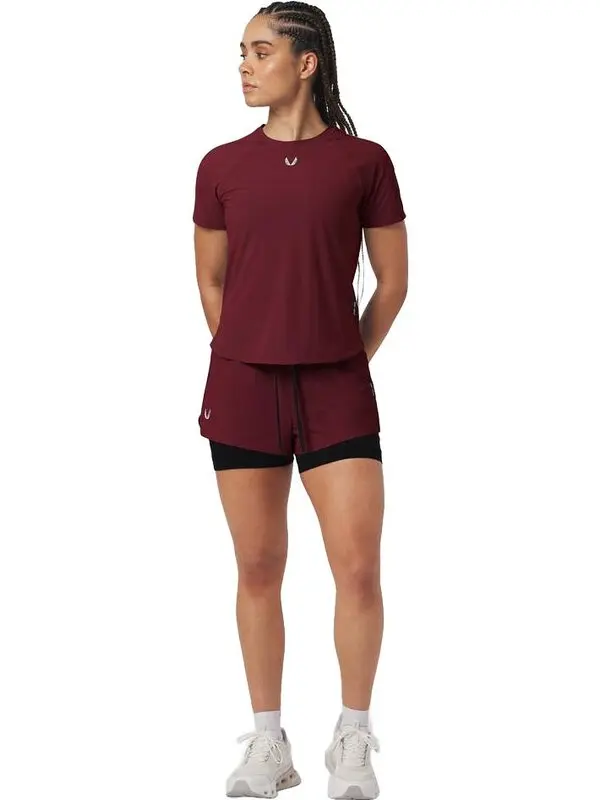 ASRV Laser Vent Established Tee - Crimson