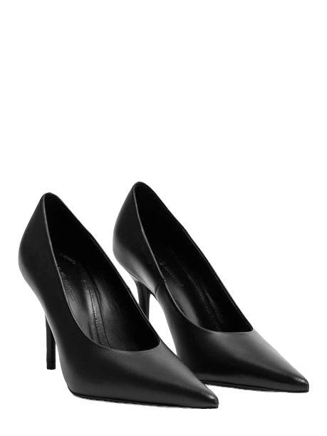 Mango Leather Pump - Black
