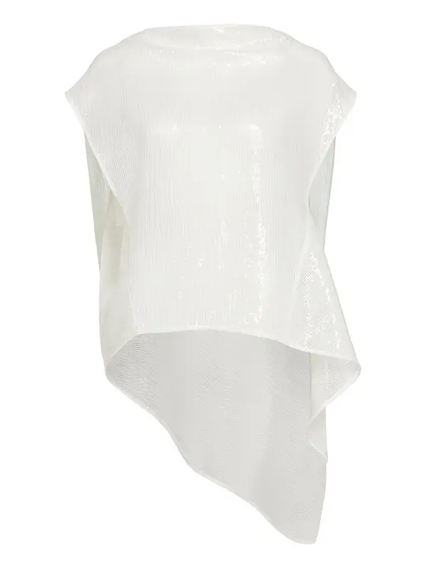 Maticevski Temple Sequined Blouse - White