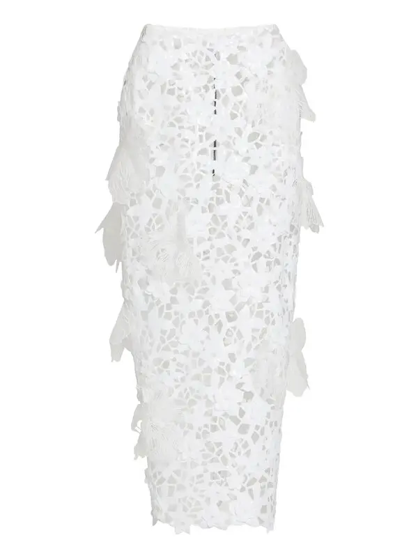 Maticevski Evergreen Pencil Skirt - White