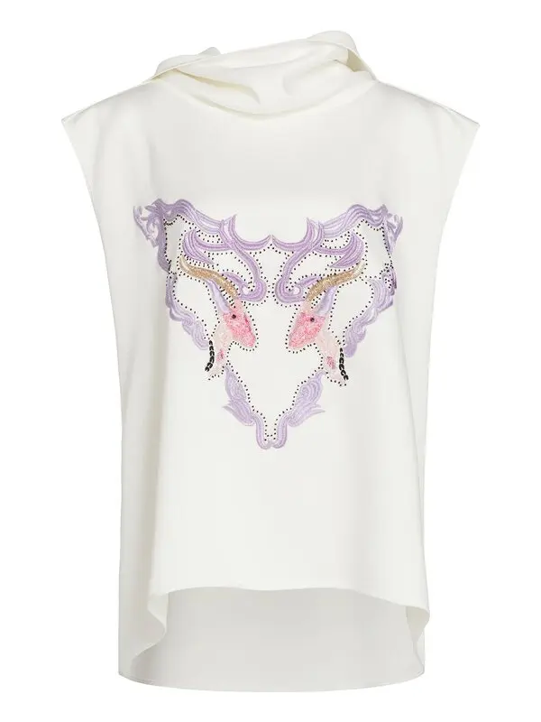 Maticevski Illustrate Blouse - White