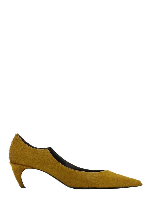 Khaite Valerie Leather Pumps - Olive