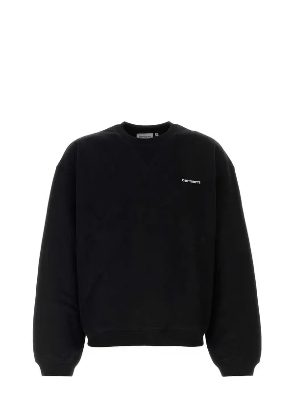 Carhartt Work In Progress Ebbert Sweat In Cotton Blend - Black