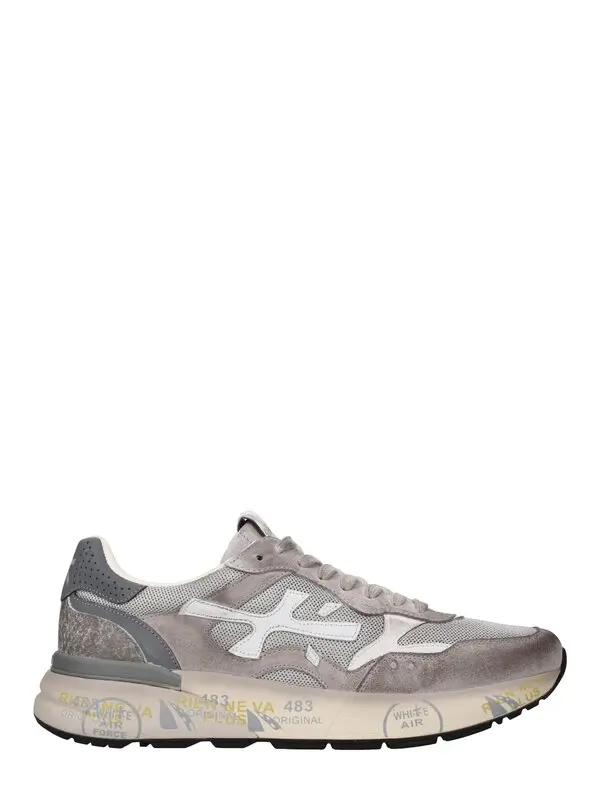 Premiata Mini Leather Sneakers For - Grey
