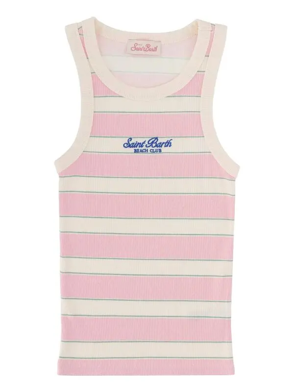 MC2 SAINT BARTH Mini Cotton Blend Top For - Multicolour