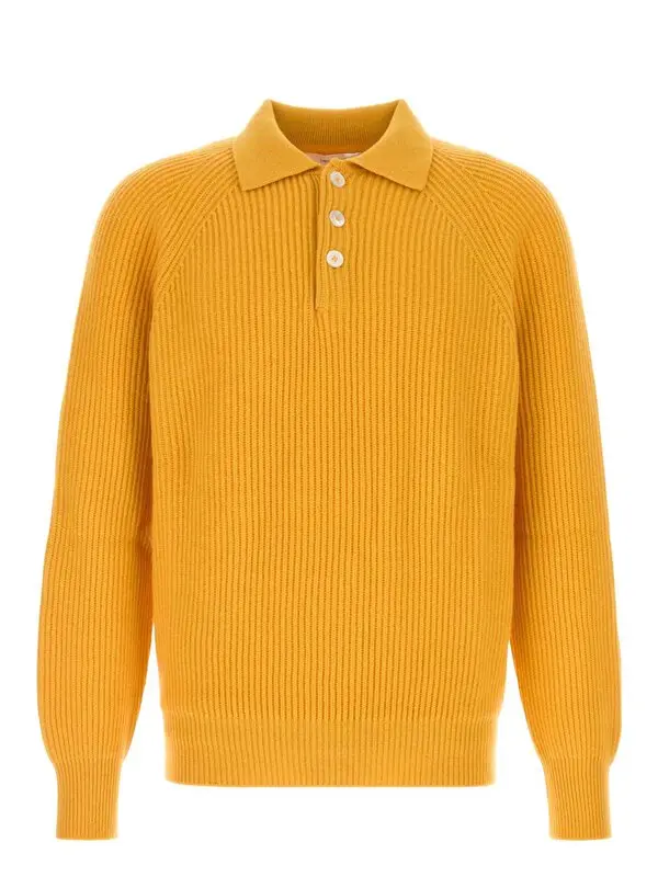 UMIT BENAN Pastel Cashmere Diana Polo Shirt - Orange