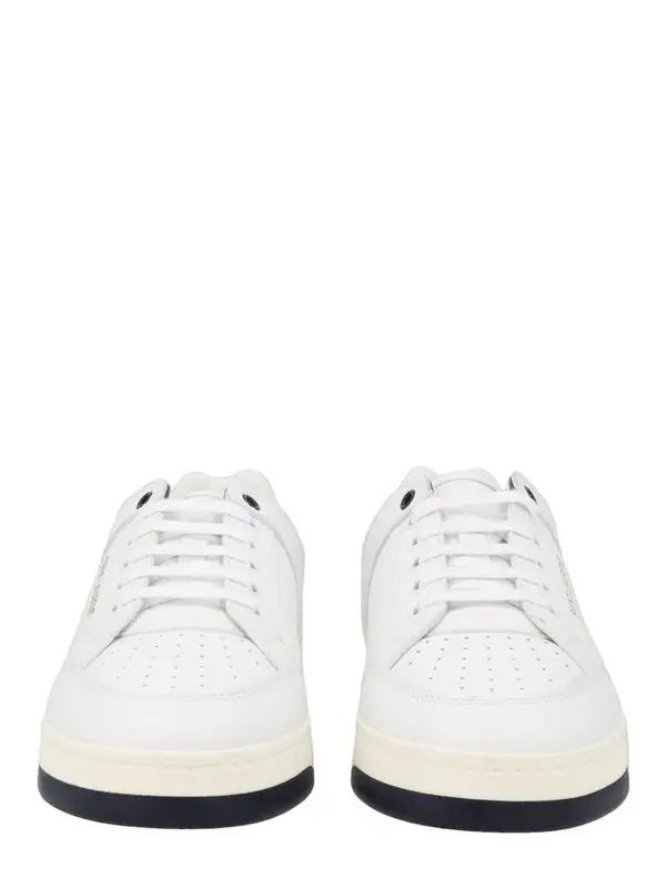 Saint Laurent Low-top Leather Sneakers - White