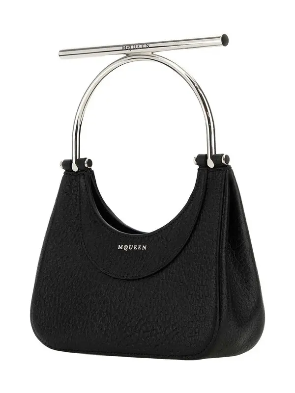 Alexander McQueen Ladies Mini T-bar Bag - Black