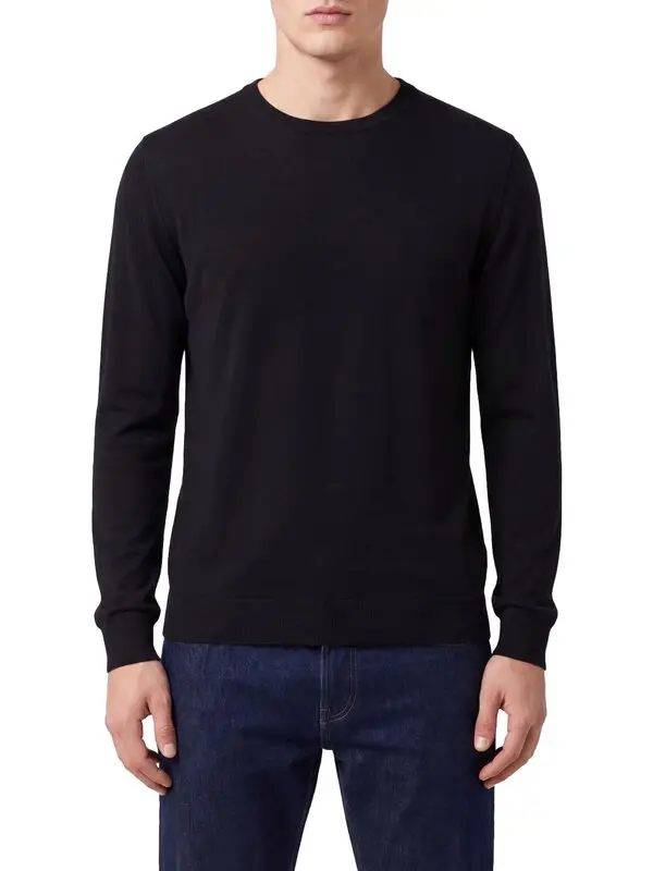BALLANTYNE Wool Crew-neck Sweater - Black