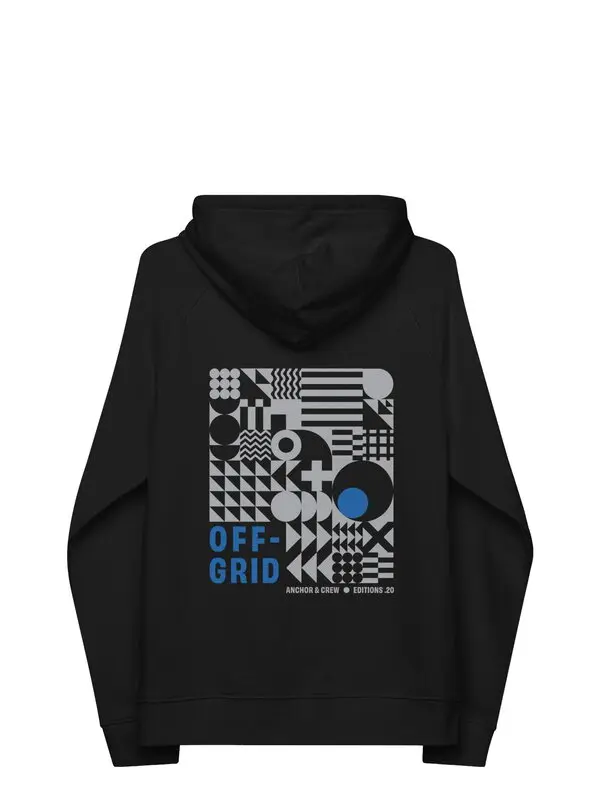 ANCHOR & CREW Twenty Off-grid Editions Organic Cotton Hoodie - Black