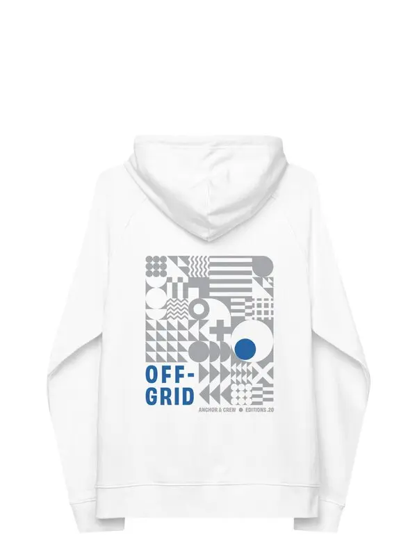 ANCHOR & CREW Twenty Off-grid Editions Organic Cotton Hoodie - White
