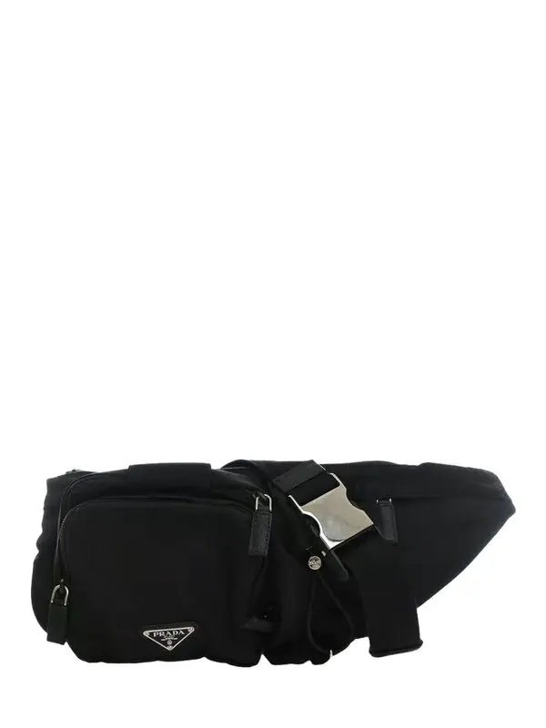 Prada 2013-2026 Tessuto Multi Pocket Belt Bag - Black