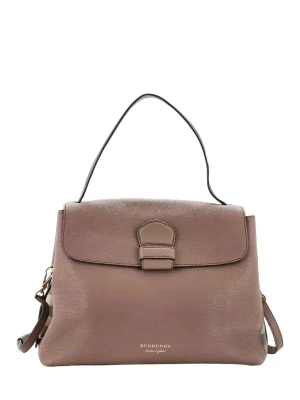 Burberry Camberley Top Handle Bag Leather Medium Satchel - Brown