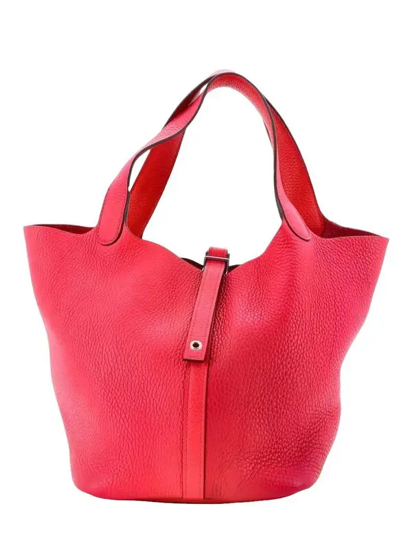Hermès Picotin Lock Bag Tricolor Clemence Mm Tote Bag - Pink