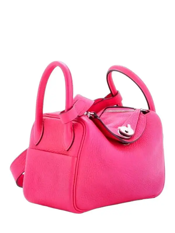 Hermès Lindy Bag Clemence Mini Crossbody Bag - Pink