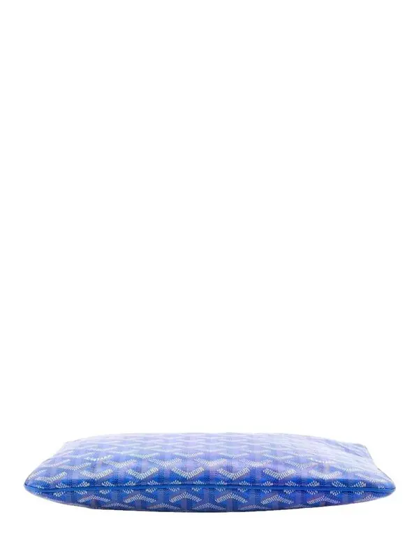 Goyard Senat Zip Coated Canvas Mm Pouch - Blue