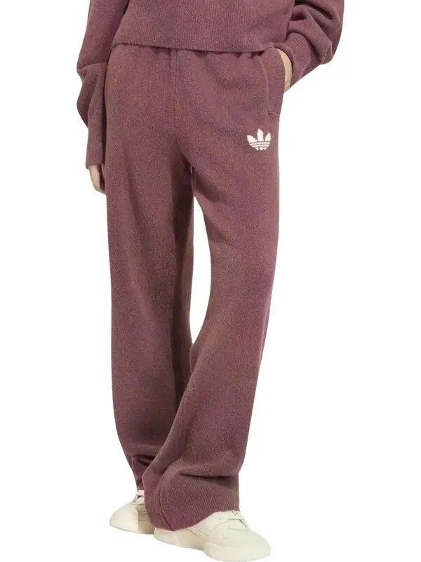 Adidas Essentials Knitted Track Pants - Red