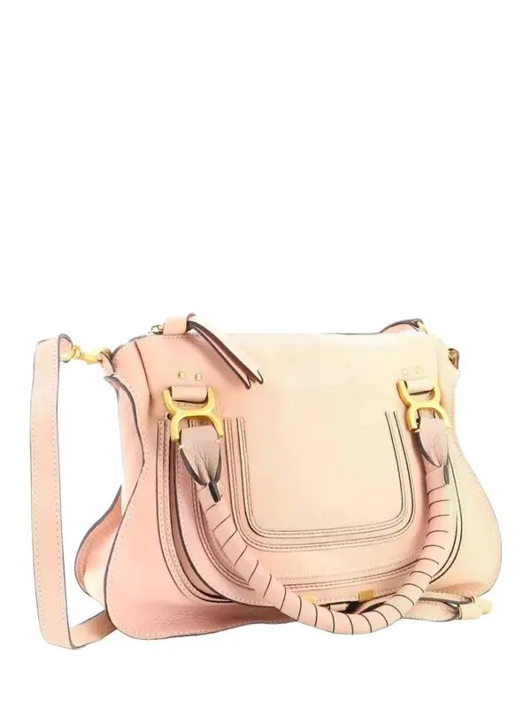 Chloé Marcie Leather Medium Satchel - Neutrals