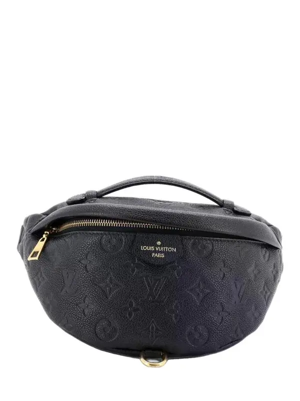 LOUIS VUITTON Bum Bag Monogram Empreinte Leather Belt Bag - Black