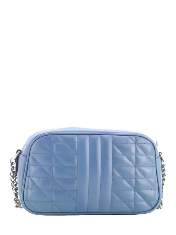 Gucci Gg Marmont Shoulder Bag Mixed Matelasse Leather Small Crossbody Bag - Blue