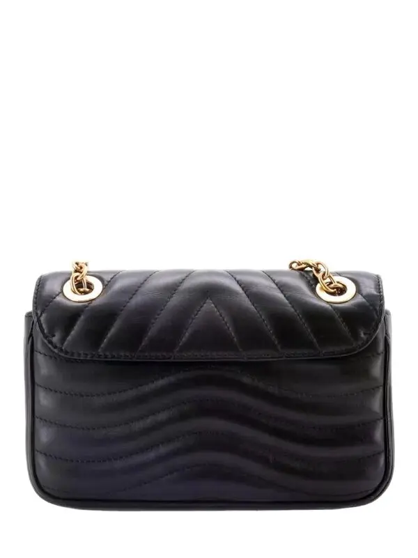 LOUIS VUITTON New Wave Chain Bag Nm Quilted Leather Pm Crossbody Bag - Black