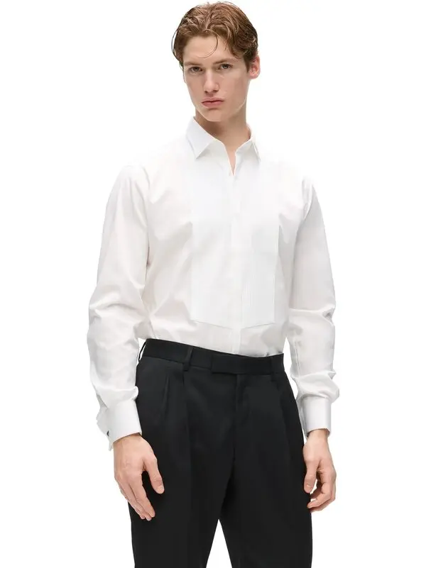 Karl Lagerfeld Kl Studio Virgin Wool Shirt - White