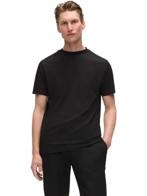 Karl Lagerfeld Monogram Sleeve Detail T-shirt - Black