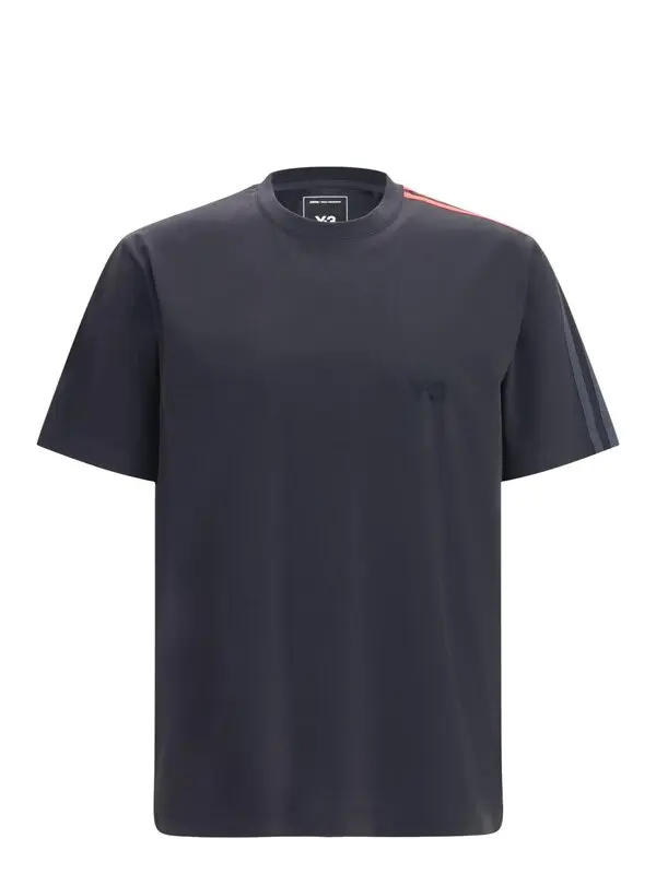 Y3 Gradient Stripes Short Sleeve T-shirt - Black
