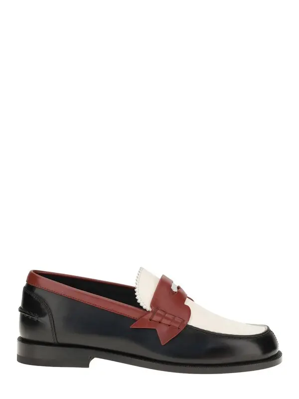 CHRISTIAN LOUBOUTIN Plato Leather Loafers - Black