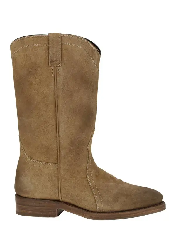 JIL SANDER Bruce Suede Ankle Boots - Beige