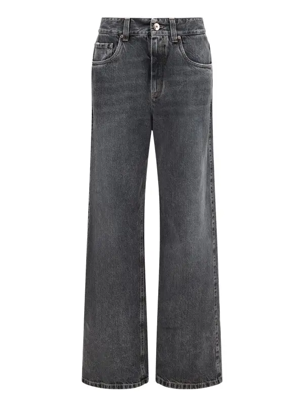 Brunello Cucinelli Straight Jeans - Grey
