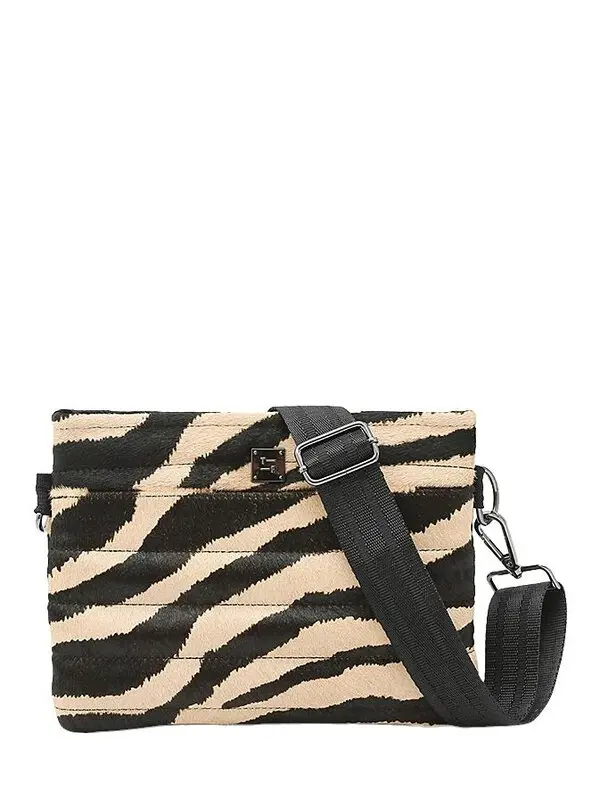 THINK ROYLN Bum Bag 2.0 Small Animal Print Leather Crossbody - Zebra