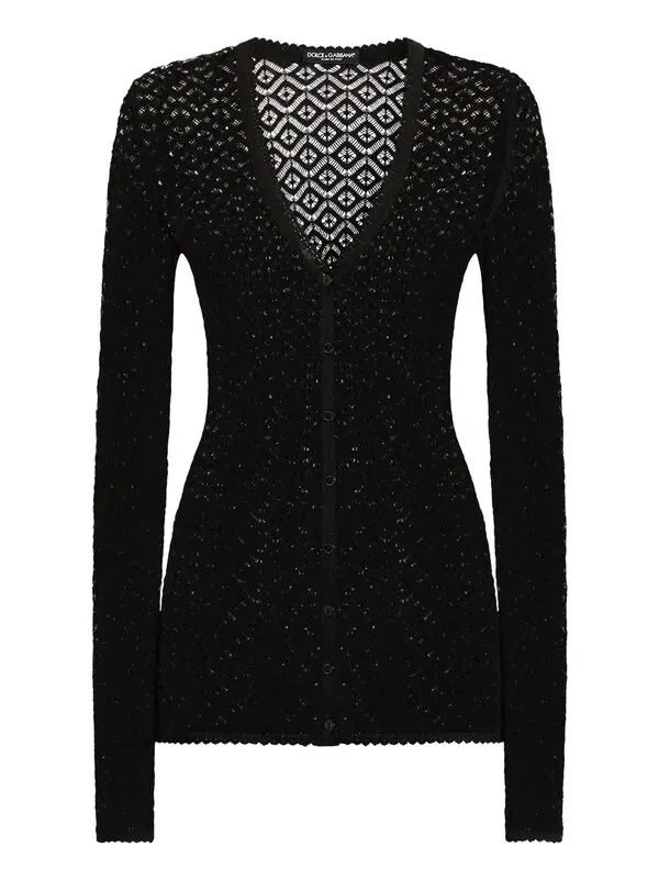 Dolce & Gabbana Lace Cardigan - Black